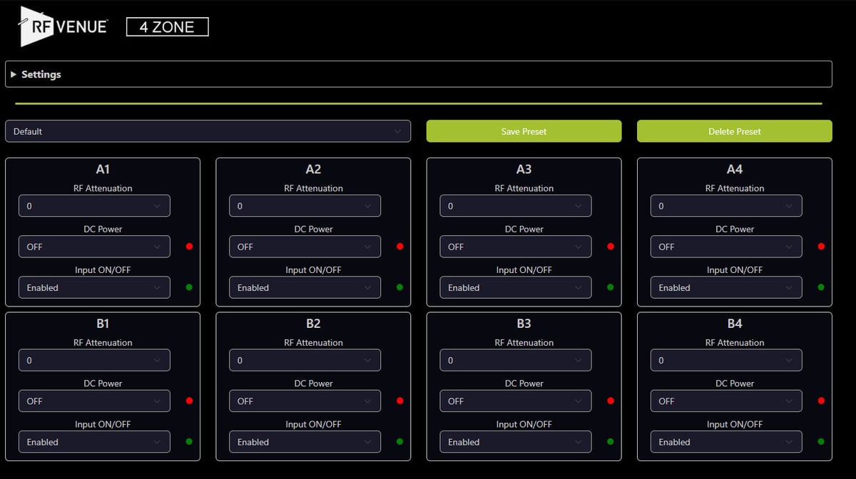 RF Venue launches 4 ZONE-Network: remote control added to multi-zone ...